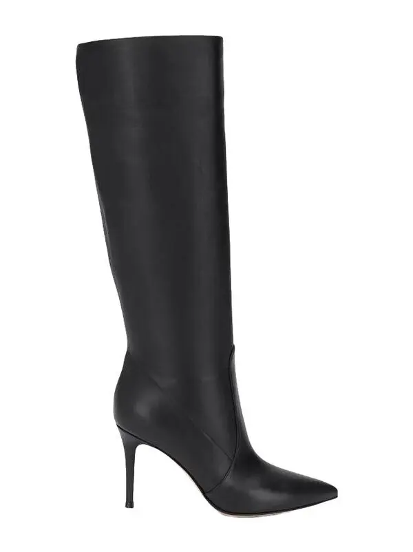 GIANVITO ROSSI Hansen Pointed Toe High Heel Boots - Black