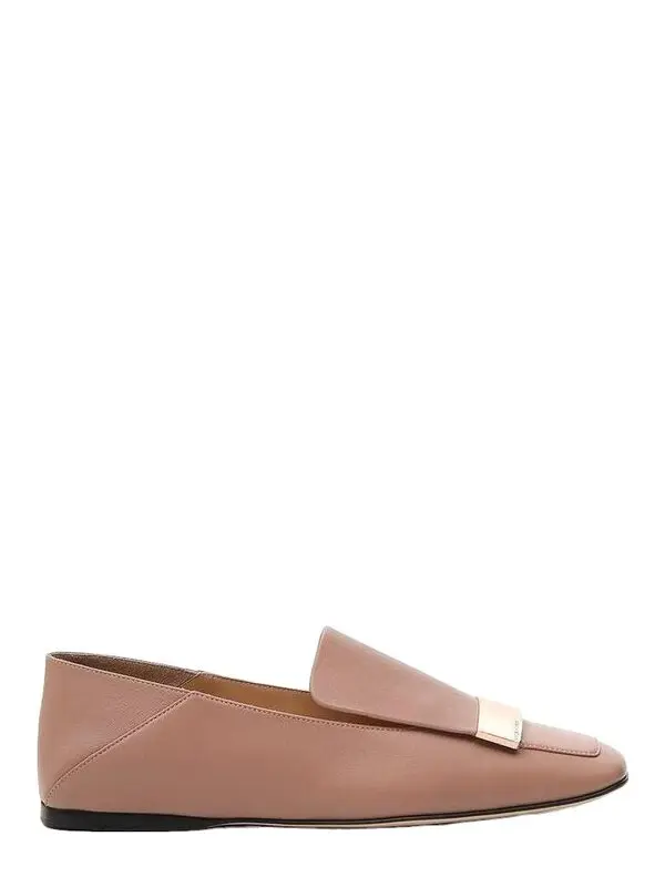 SERGIO ROSSI Sr1 Logo Flat Loafers - Brown