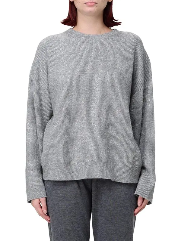 Brunello Cucinelli Ribbed Knit Sweater - Grey