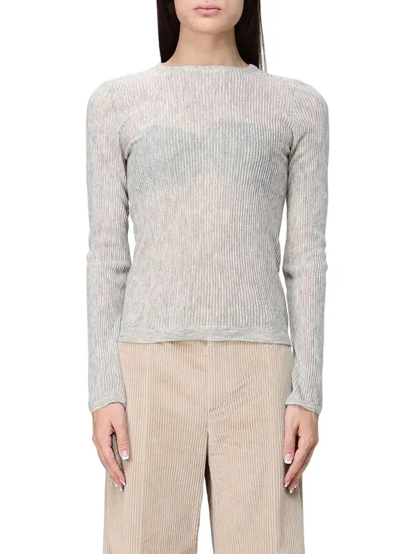 Brunello Cucinelli Ribbed Knit Pullover - Grey
