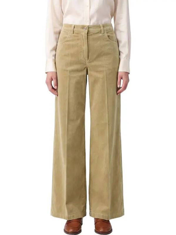Aspesi Wide Leg Corduroy Trousers - Beige