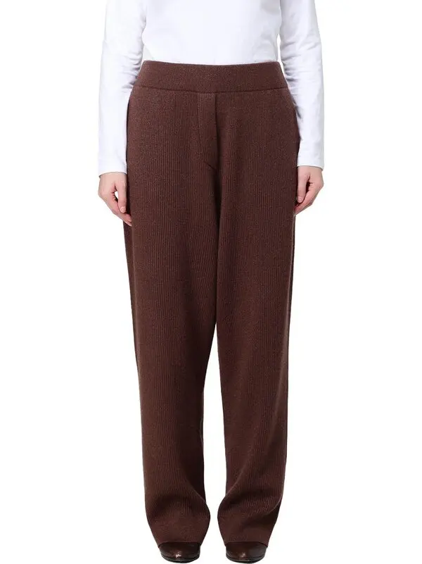 Brunello Cucinelli Ribbed Knit Trousers - Brown