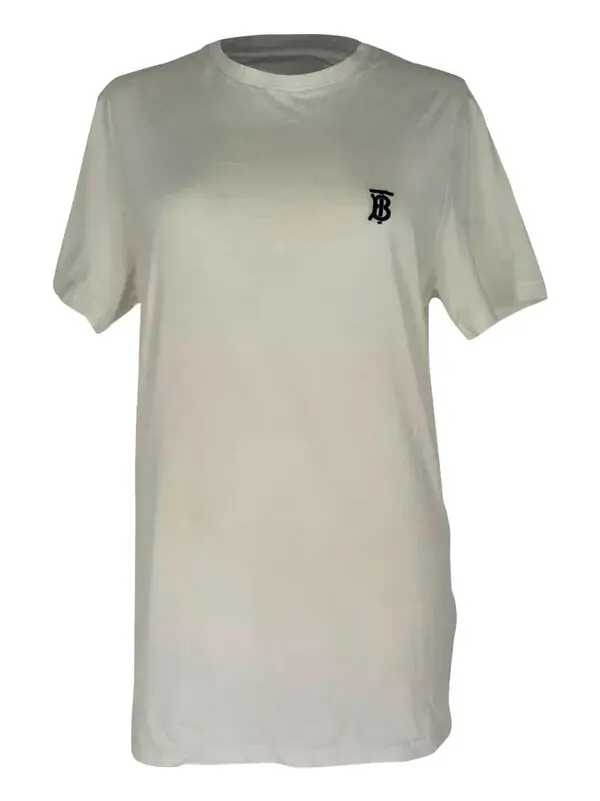 Burberry Embroidered Logo T-shirt - Neutrals