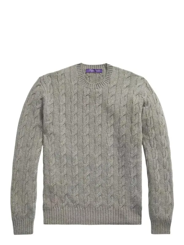 Ralph Lauren Purple Label Cashmere Cable-knit Sweater - Grey
