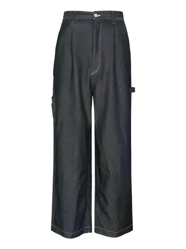 Comme Des Garçons Contrast Stitch Carpenter Pants - Grey