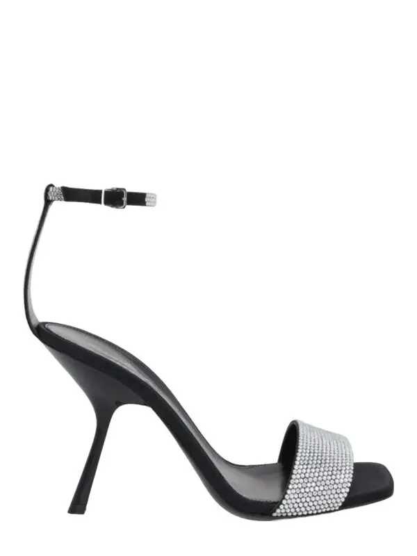 SERGIO ROSSI Embellished Stiletto Sandals - Black