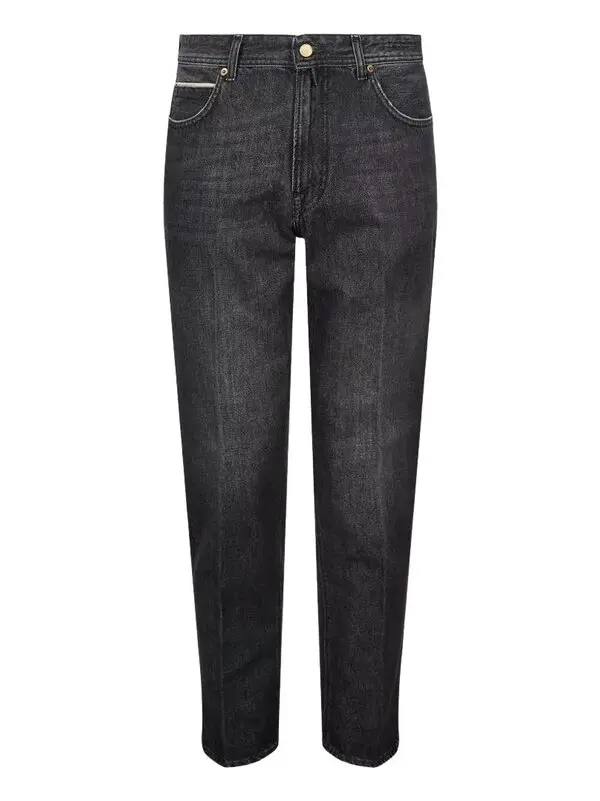 BRIGLIA 1949 Faded Pressed-crease Jeans - Grey