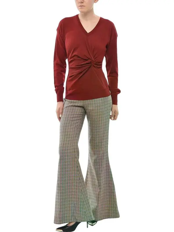 Stella McCartney Draped V-neck Sweater - Red