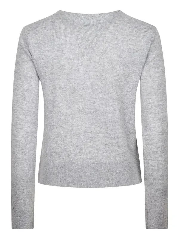 FORTE_FORTE Knitted Button-up Cardigan - Grey