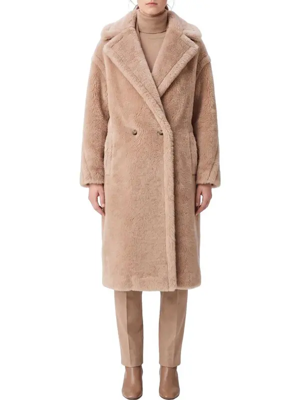 Max Mara Double Breasted Coat - Brown