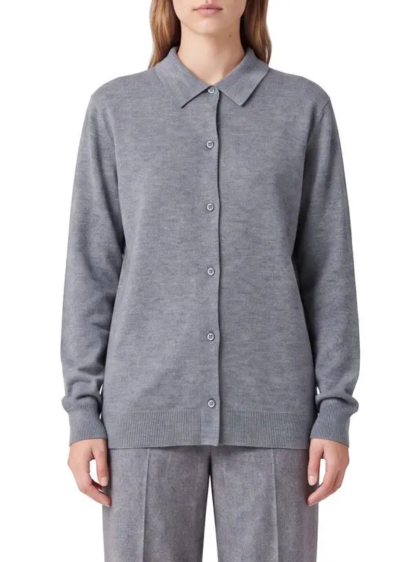 Aspesi Collared Pullover - Grey