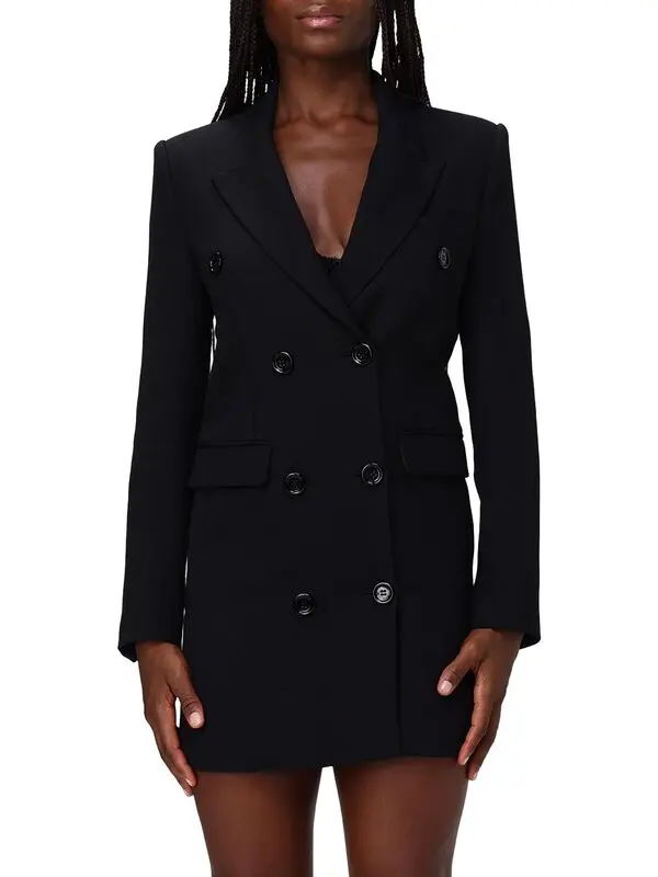 Elisabetta Franchi Double-breasted Blazer Dress - Black