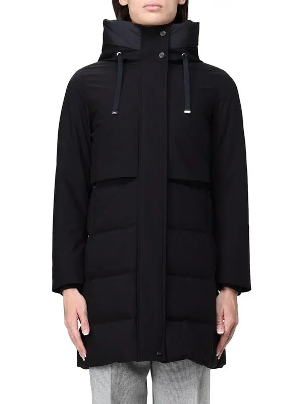 DUNO Charlene Arborea Wool-blend And Nylon Down Coat With Hood - Black