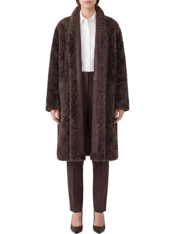 TOM FORD Shearling Coat - Brown