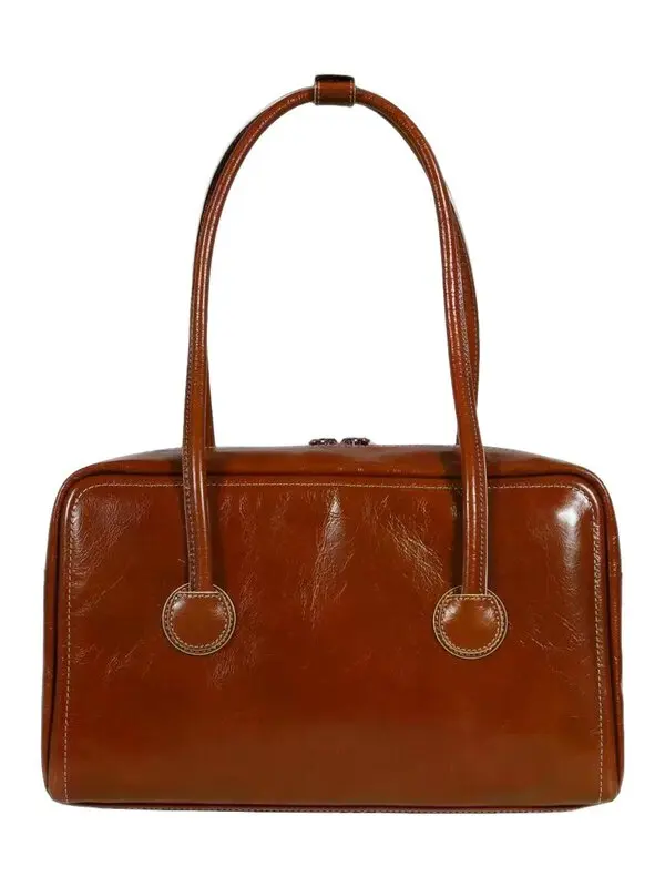 MARGESHERWOOD Soft Boston Tote Bag - Brown