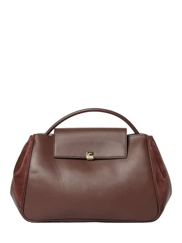 COCCINELLE Pansy Suede And Leather Handbag With Removable Shoulder Strap - Red