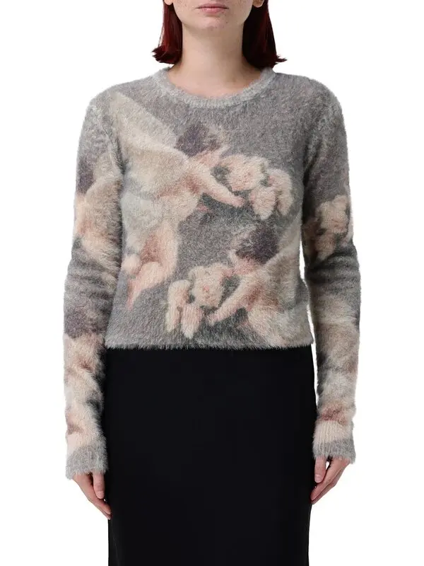 Fiorucci Angellic Print Knit Sweater - Grey