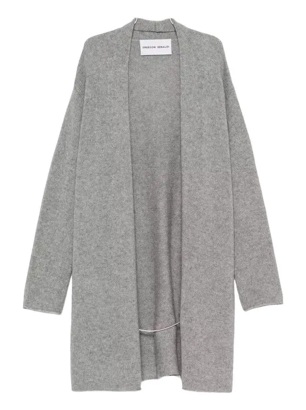 EMERSON RENALDI Fine-knit Cardigan - Grey