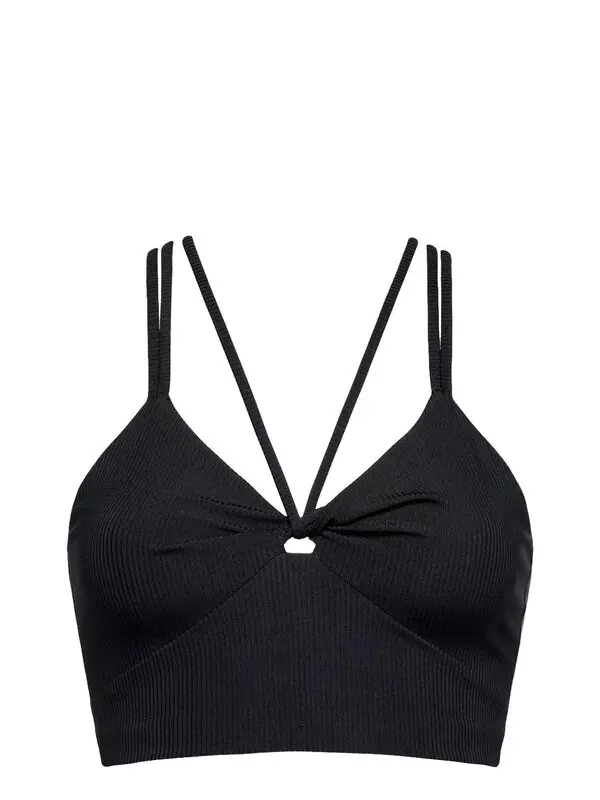 ERES Danica Knotted Ribbed Sports Bra - Black