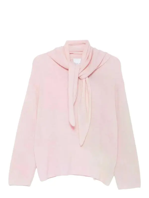 IVORY PARIS Tie-detail Sweater - Pink