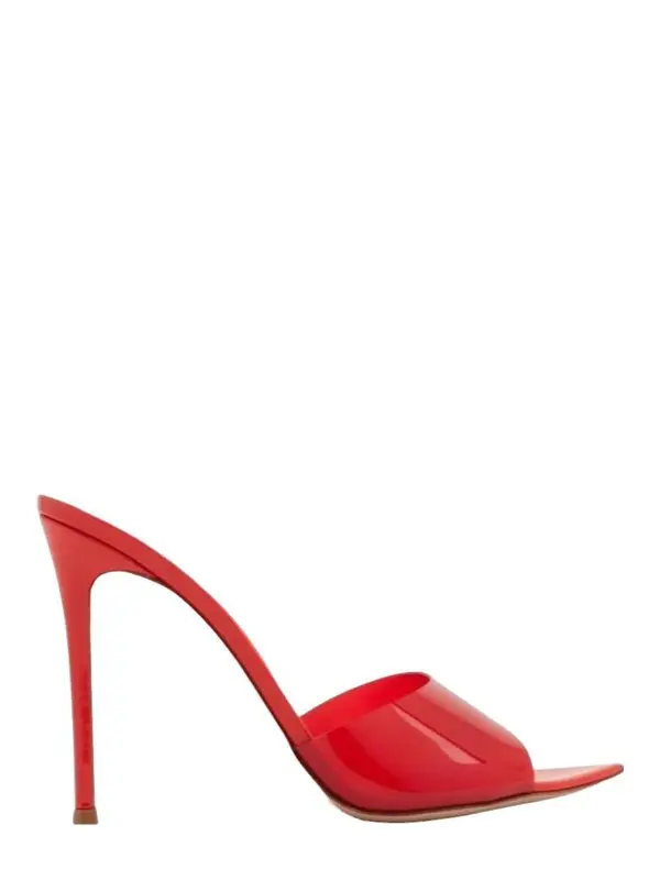 GIANVITO ROSSI Square-headed High-heeled Sandals - Red