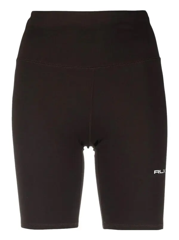 Polo Ralph Lauren High-waisted Logo Cycling Shorts - Black