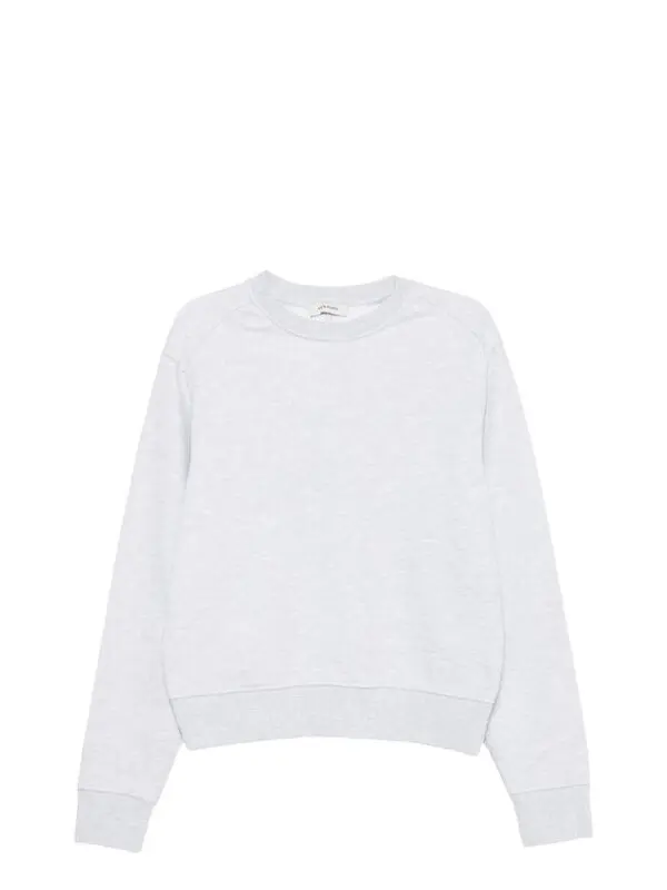 ENTIRE STUDIOS Ribbed Crewneck Sweatshirt - Light Gray
