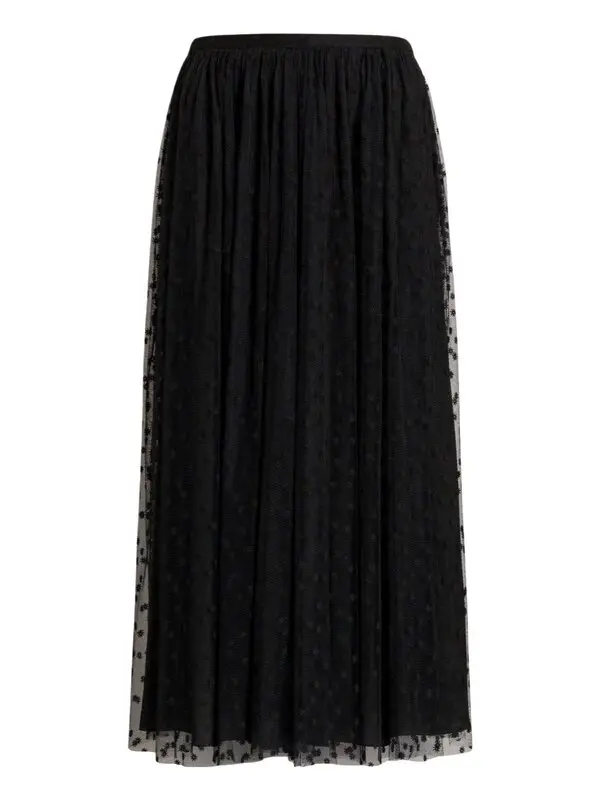 Alberta Ferretti Layered Maxi Skirt - Black