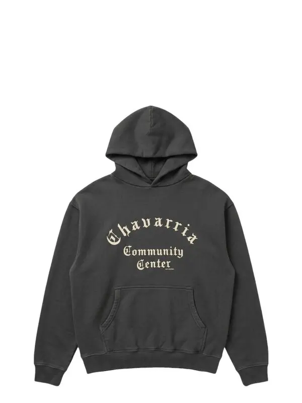 WILLY CHAVARRIA Graphic Print Pullover Hoodie - Black