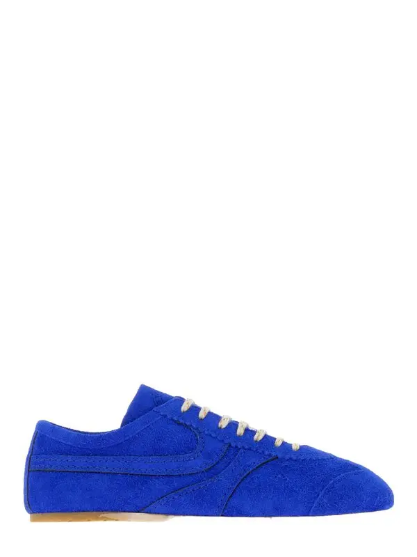 Dries Van Noten Flat-soled Suede Sneakers - Blue