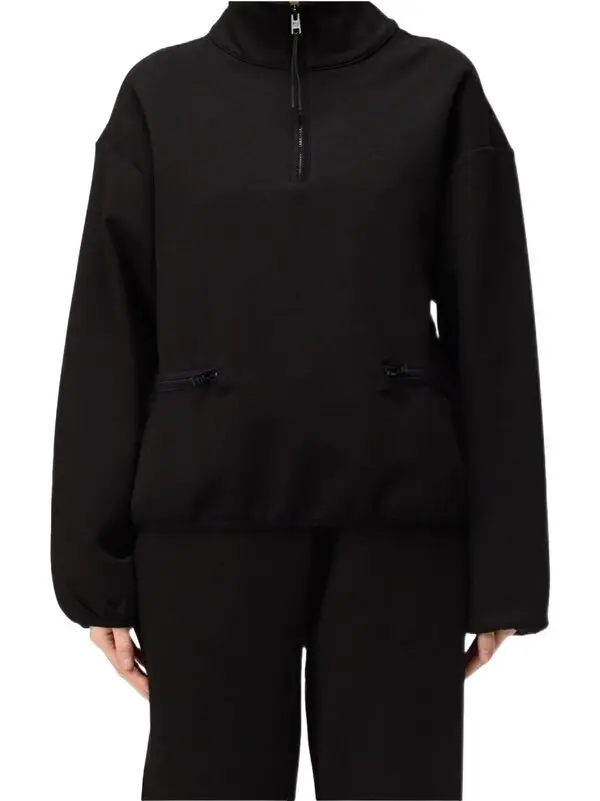 Woolrich Fleece Zip-up Sweatshirt - Black