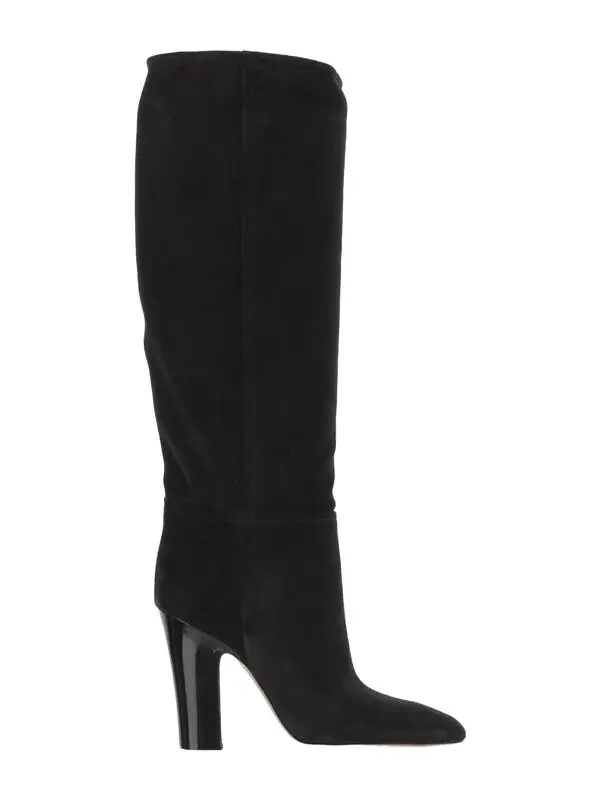 Paris Texas Lavinia Suede High Heel Boots - Black