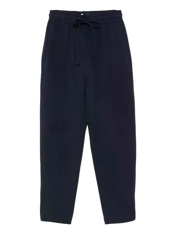 PSOPHIA Drawstring Tapered Trousers - Blue