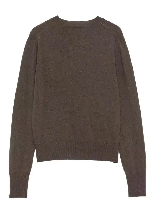 DANIELE FIESOLI Knitted Crew Neck Sweater - Brown