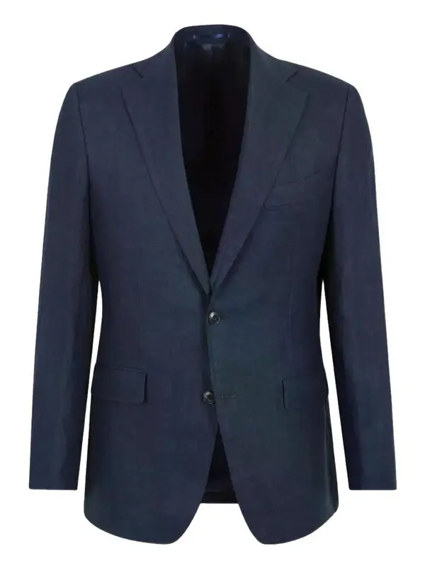 ATELIER MUNRO Tailored Linen Suit - Blue
