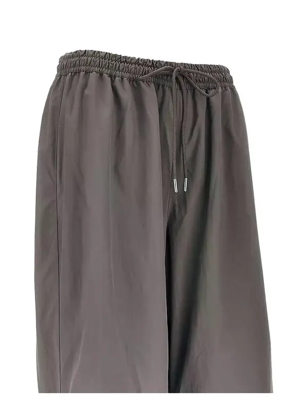 VENUJA Embellished Wide Leg Track Pants - Grey