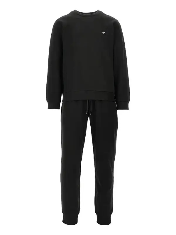EA7 Logo-print Tracksuit - Black
