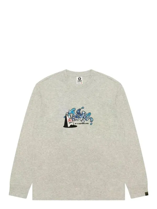 AAPE BY *A BATHING APE Aaper Long-sleeved T-shirt - Grey