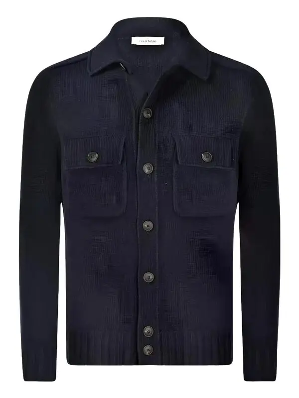 GRAN SASSO Button-up Patch-pocket Jacket - Blue