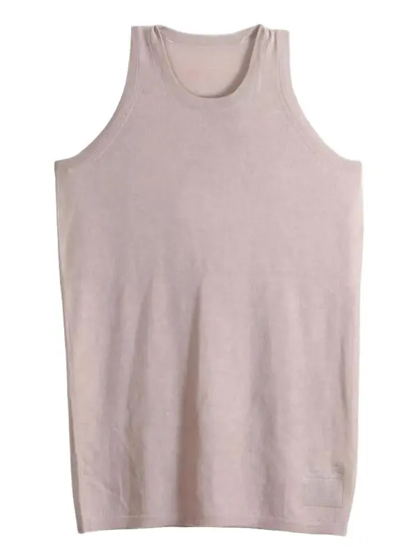 Frenckenberger Fine-knit Racerback Tank Top - Neutrals
