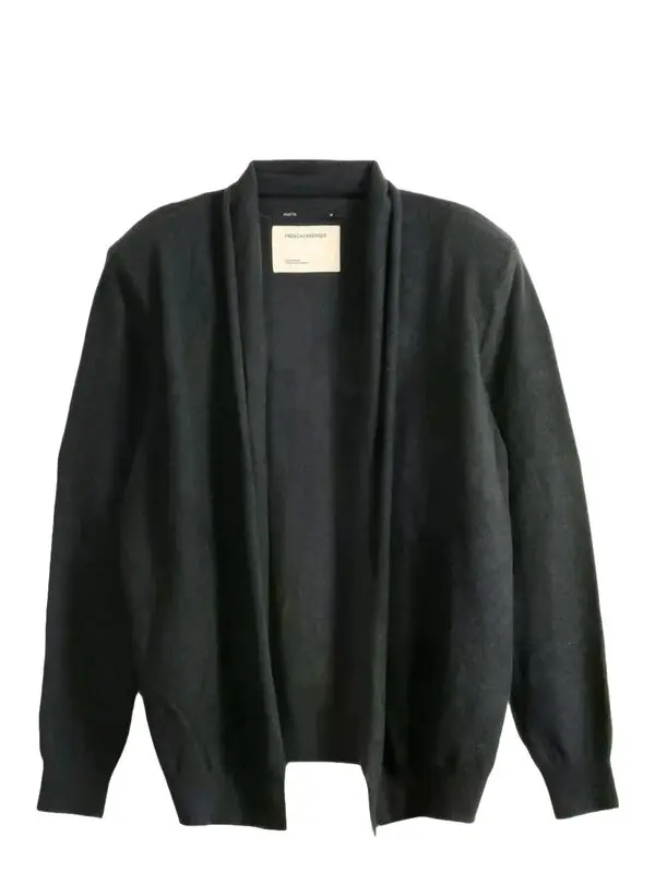 Frenckenberger Shawl Collar Knitted Cardigan - Grey