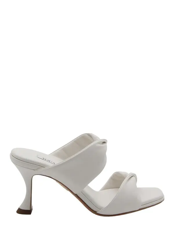 AQUAZZURA Twist Slip-on Mules - Gray