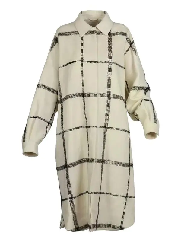 Valentino Garavani Oversized Checkered Coat - Neutrals