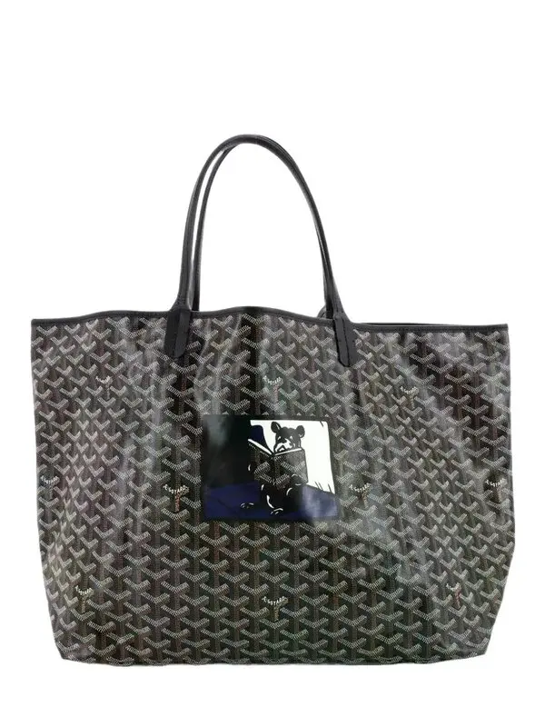 Goyard Saint Louis Printed Coated Canvas Gm Tote Bag - Black
