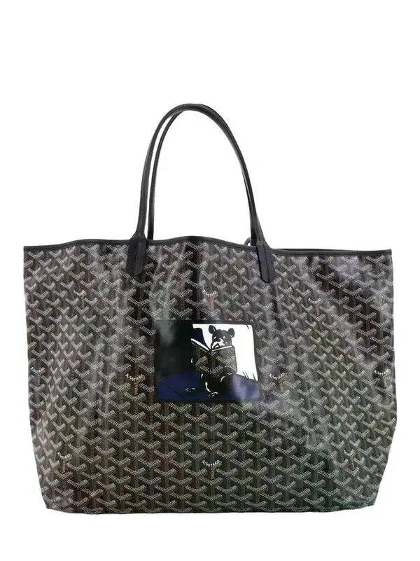 Goyard Saint Louis Printed Coated Canvas Gm Tote Bag - Black