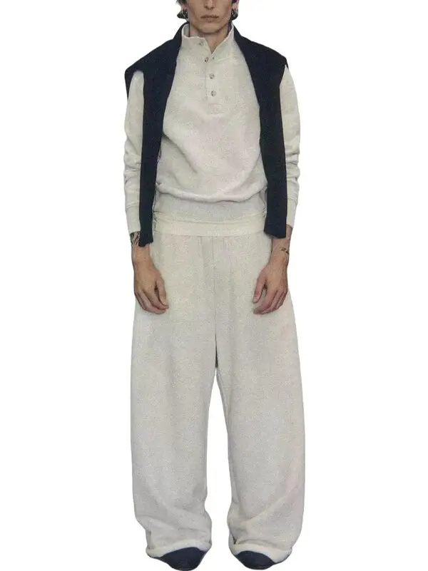 ENTIRE STUDIOS High-neck Button-up Sweater - Grey