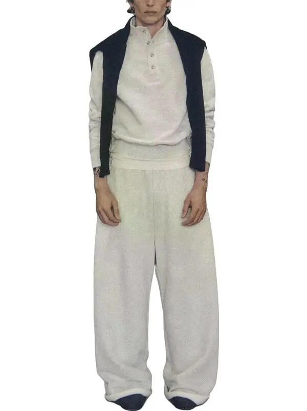 ENTIRE STUDIOS High-neck Button-up Sweater - Grey