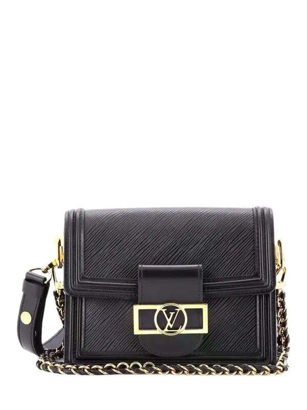 LOUIS VUITTON Dauphine Epi Leather Mini Shoulder Bag - Black
