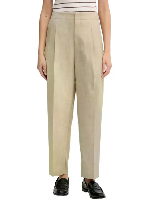 MOS MOSH Pleated Tailored Trousers - Neutrals