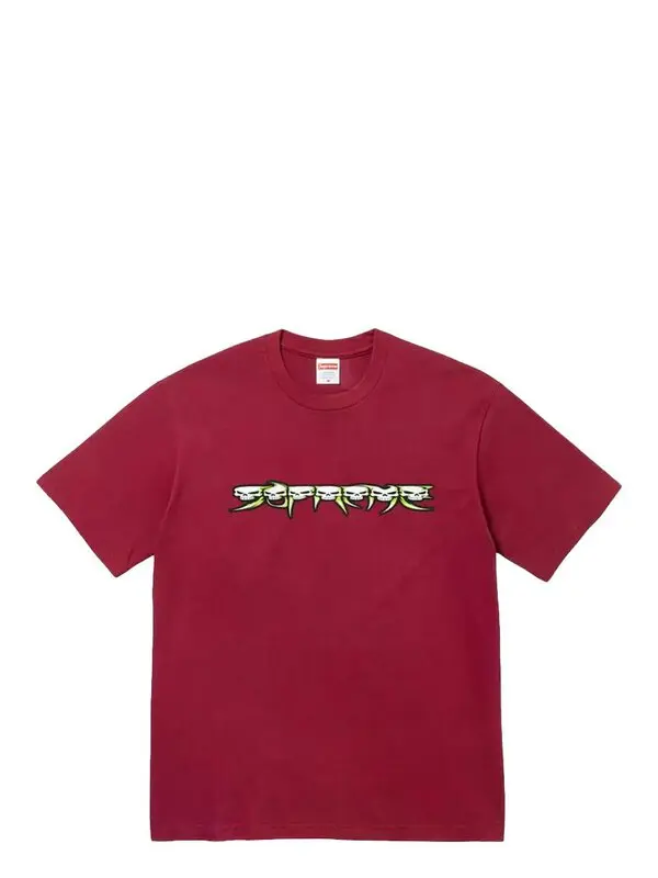 Supreme Skulls Spellout T-shirt - Red